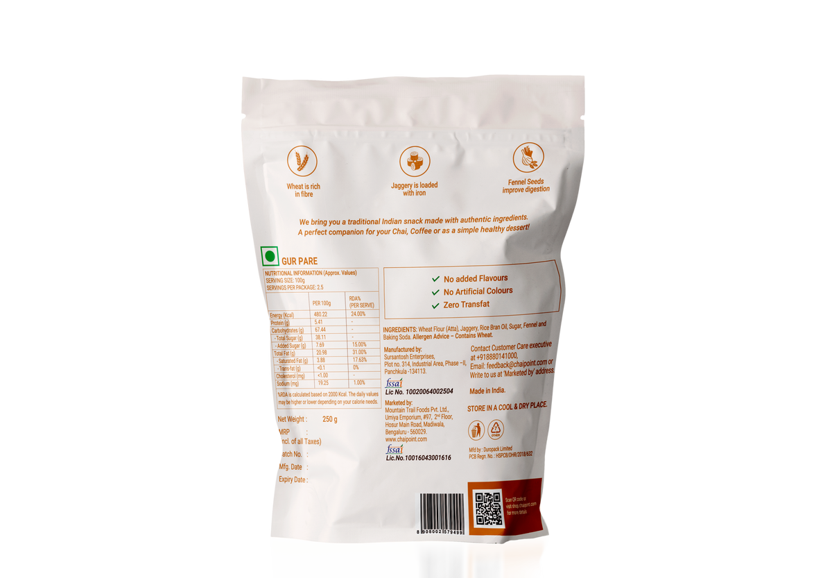 Chai Point Gur Pare – Traditional Jaggery Bites (250 g)